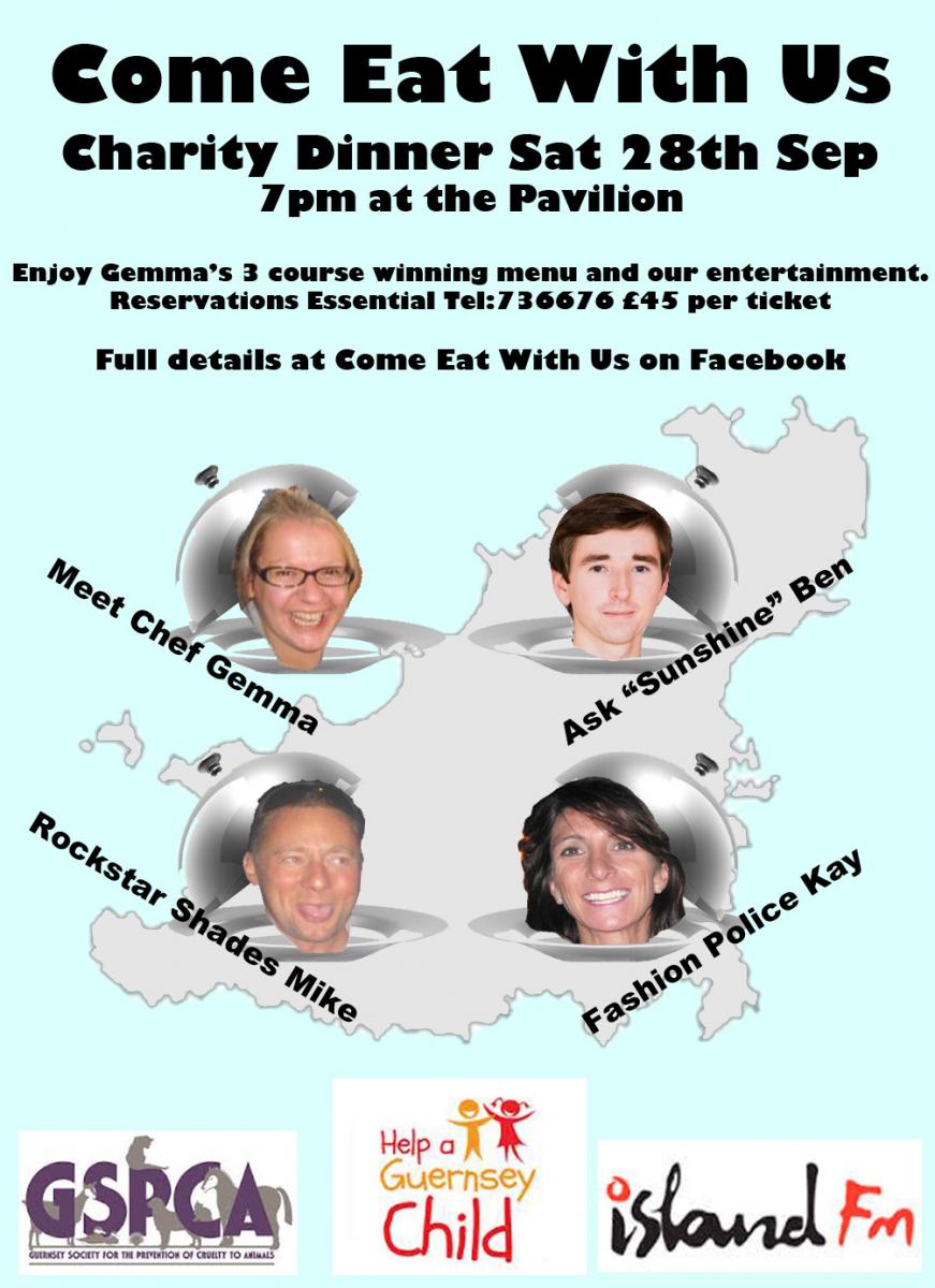 Come Eat With Us at the Pavilion Saturday 28th September | GSPCA Guernsey